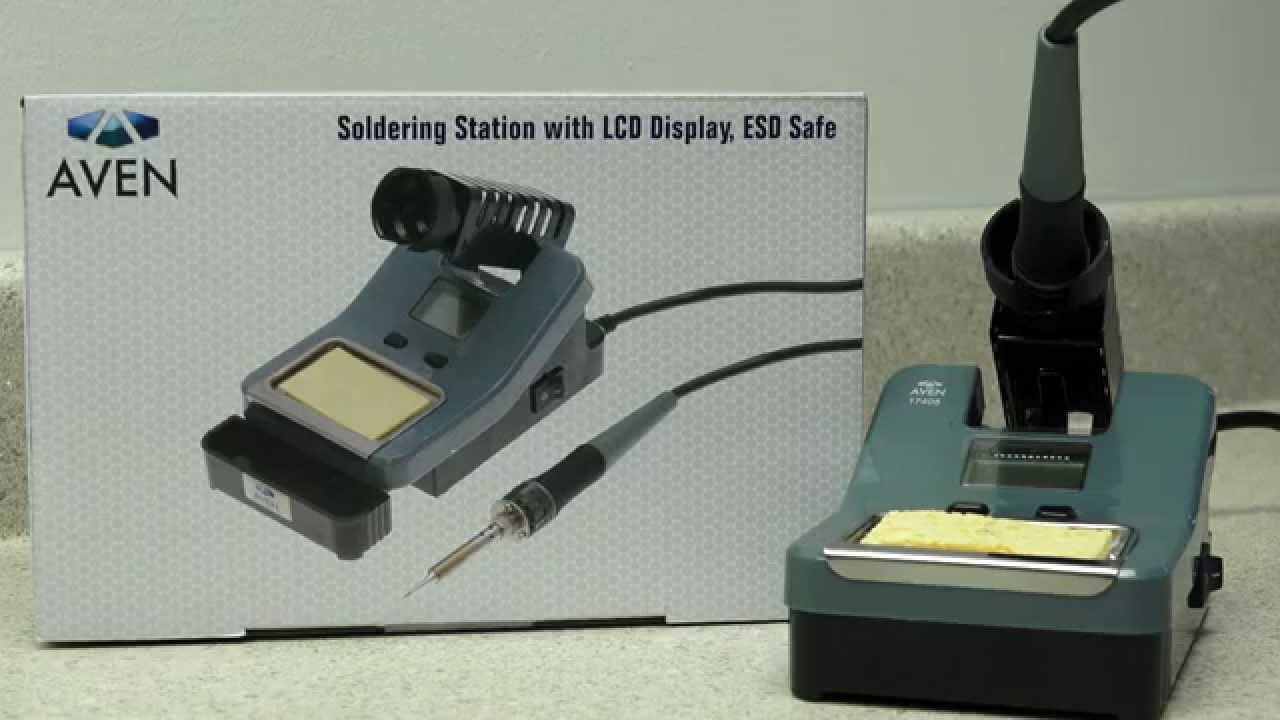 Soldering Station with LCD Display ESD Safe 405 Series - YouTube