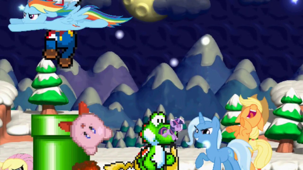 M.U.G.E.N: Team Nintendo Vs Team My Little Pony - YouTube