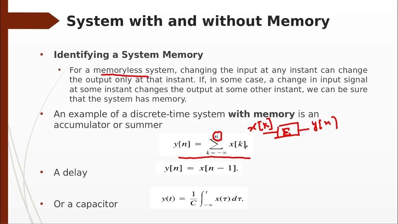 Memoryless Systems And Systems with Memory (Urdu/Hindi) - YouTube
