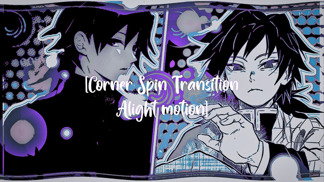 Transitions on Alight motion | Tutorial corner spin transition - YouTube