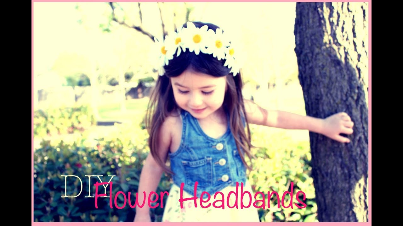 DIY-Spring flower headbands - YouTube
