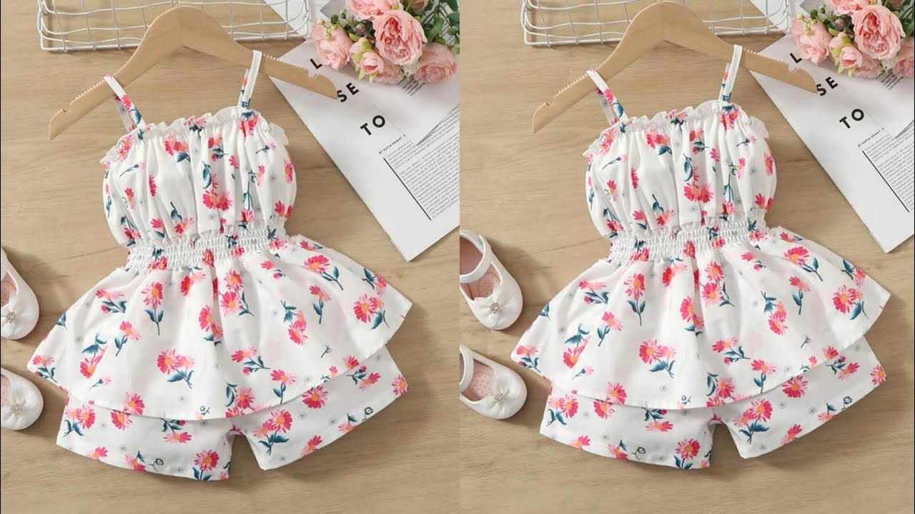 Beautiful Baby Skort Romper Cutting and Stitching/Baby Romper/Baby ...