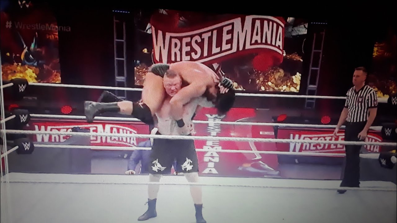 wwe WrestleMania 2020 drew mcintyre claymore kick - YouTube