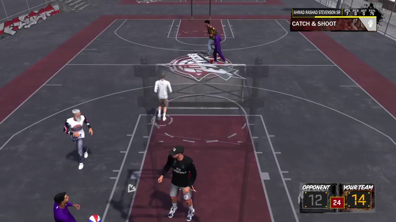NBA 2k 18 a 2k guy at the park - YouTube