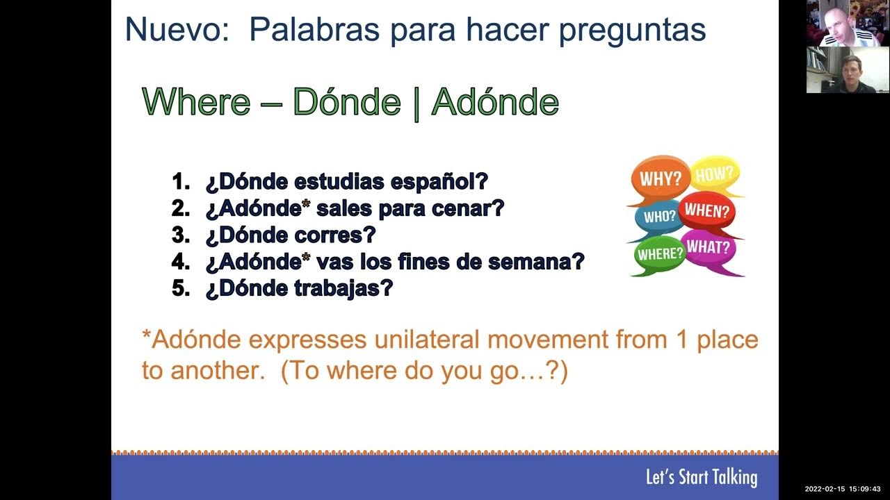 Spanish Foundations 2 Lesson 3 2022 Mateo - YouTube