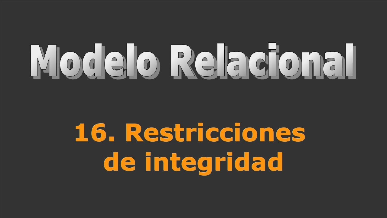Nivel 33 - Reto 16 - Restricciones de integridad para modelo relacional ...