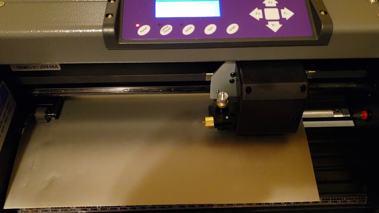 My first Vinyl Cutter and test run the model is a USCUTTER MH365 14 ...