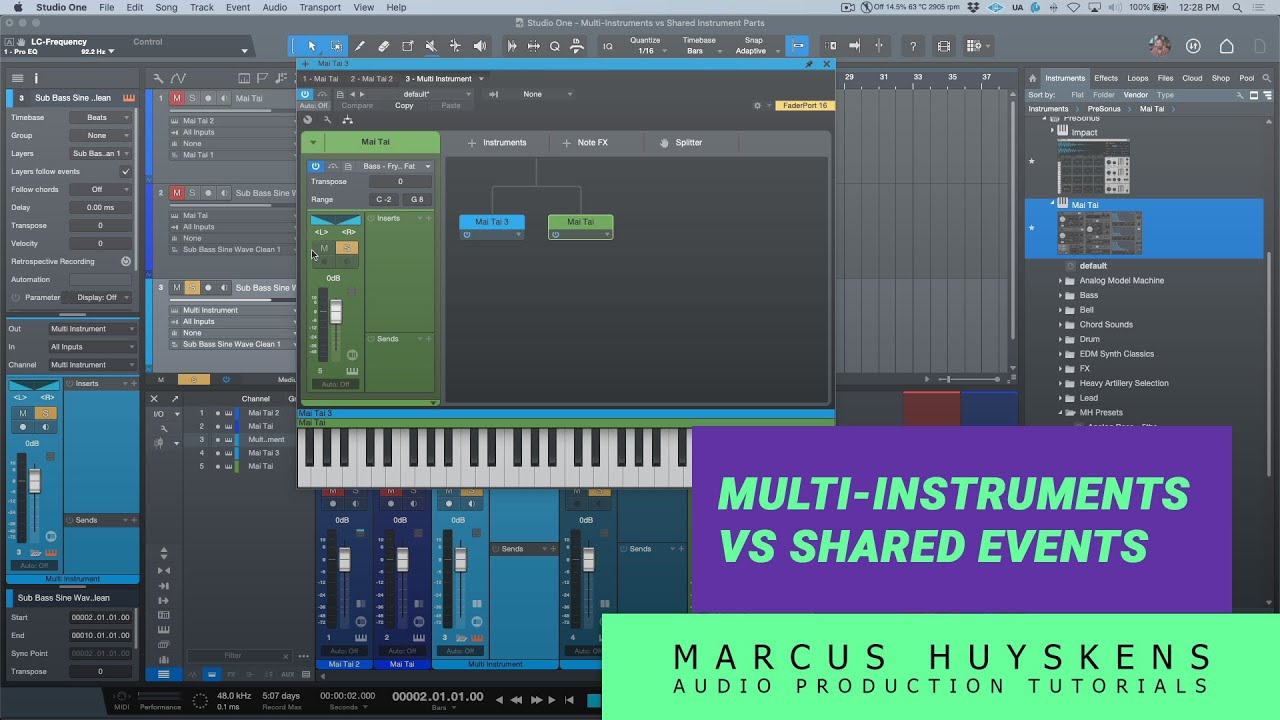 Using Duplicate Shared Events vs Multi-Instruments - YouTube