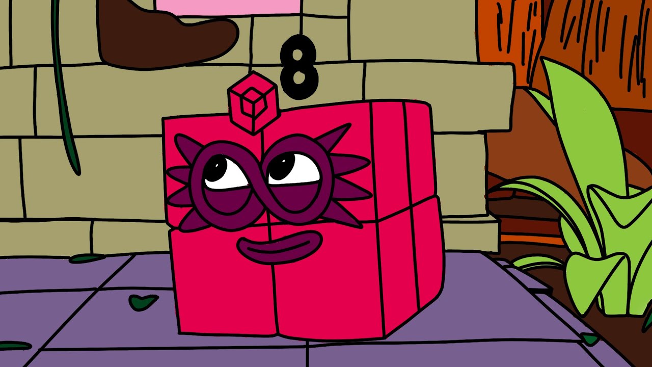 Numberblocks Cube 8 - Numberblocks fanmade coloring animation story ...