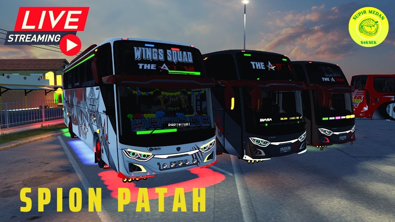 🔴LIVE MABAR ️ BUS JB3 LIVERY BUSSID || SUPIR MEDAN - YouTube