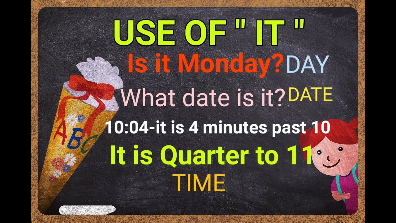 Uses of it in English language | IT ka use kab karna chahiye | English ...