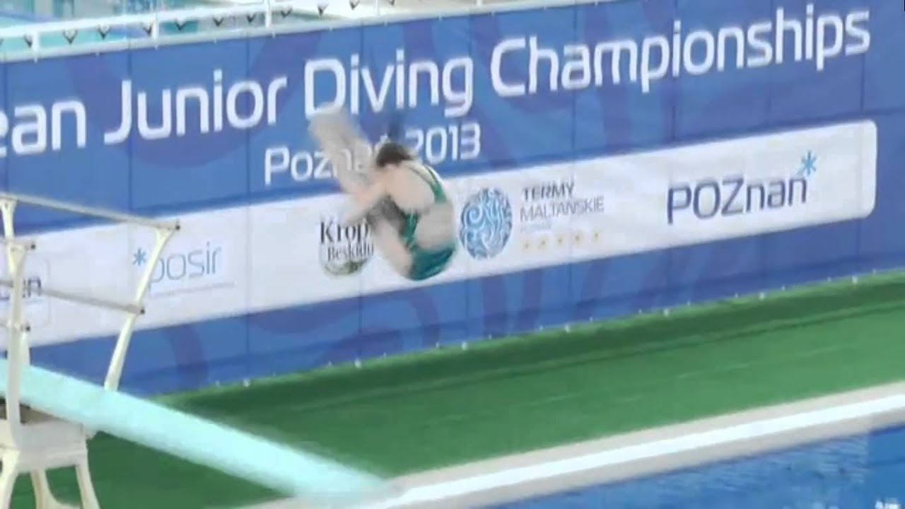 European Junior Diving Championships 2013 1m B Girls Prelim (not full ...