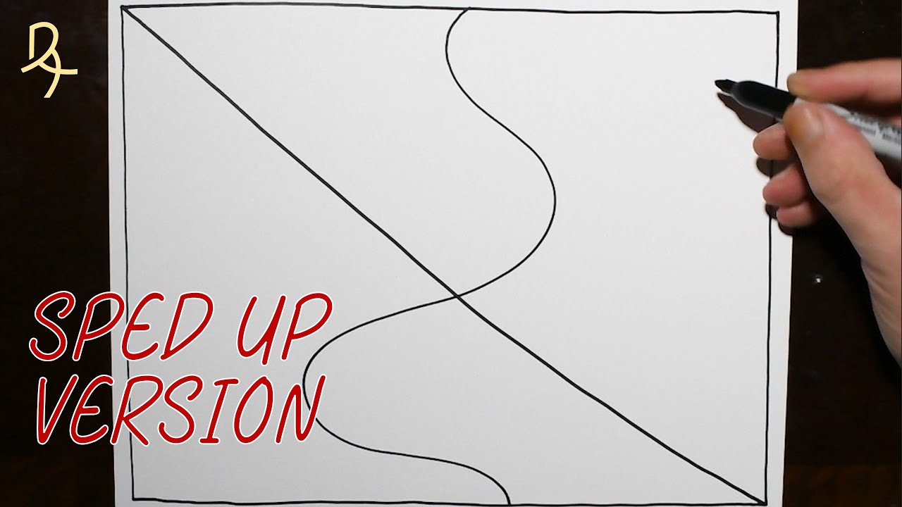 Spiral Drawing | String Theory Abstract Pattern / Satisfying and ...