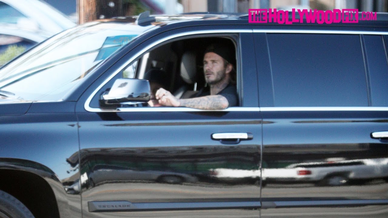 David Beckham And His Son Cruz Stop For Gas While Out On A Drive ...