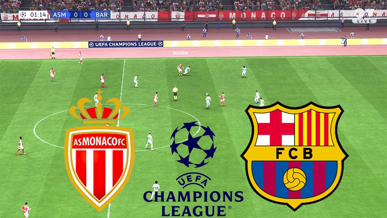 AS Monaco vs Barcelona UEFA Champions League #monaco #barcelona # ...