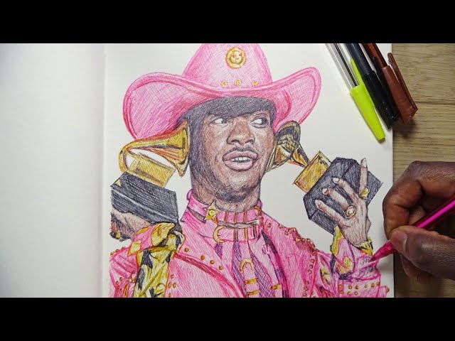 Lil Nas X Coloring Pages Lil Nas X Fan Art ☆ (@lilnasxartwork)
