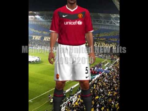 Manchester United NEW kits 2009-2010 - YouTube