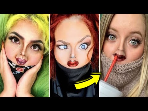 YENİ AKIM TİNY FACE MAKEUP CHALLENGE ! - KÜÇÜK YÜZ MAKYAJI