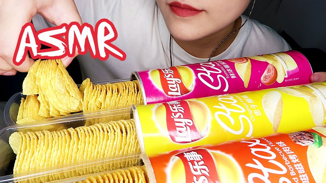 ASMR Lay's Chips/乐事薯片 | Crunchy Eating Sounds 咀嚼音 | XING ASMR - YouTube