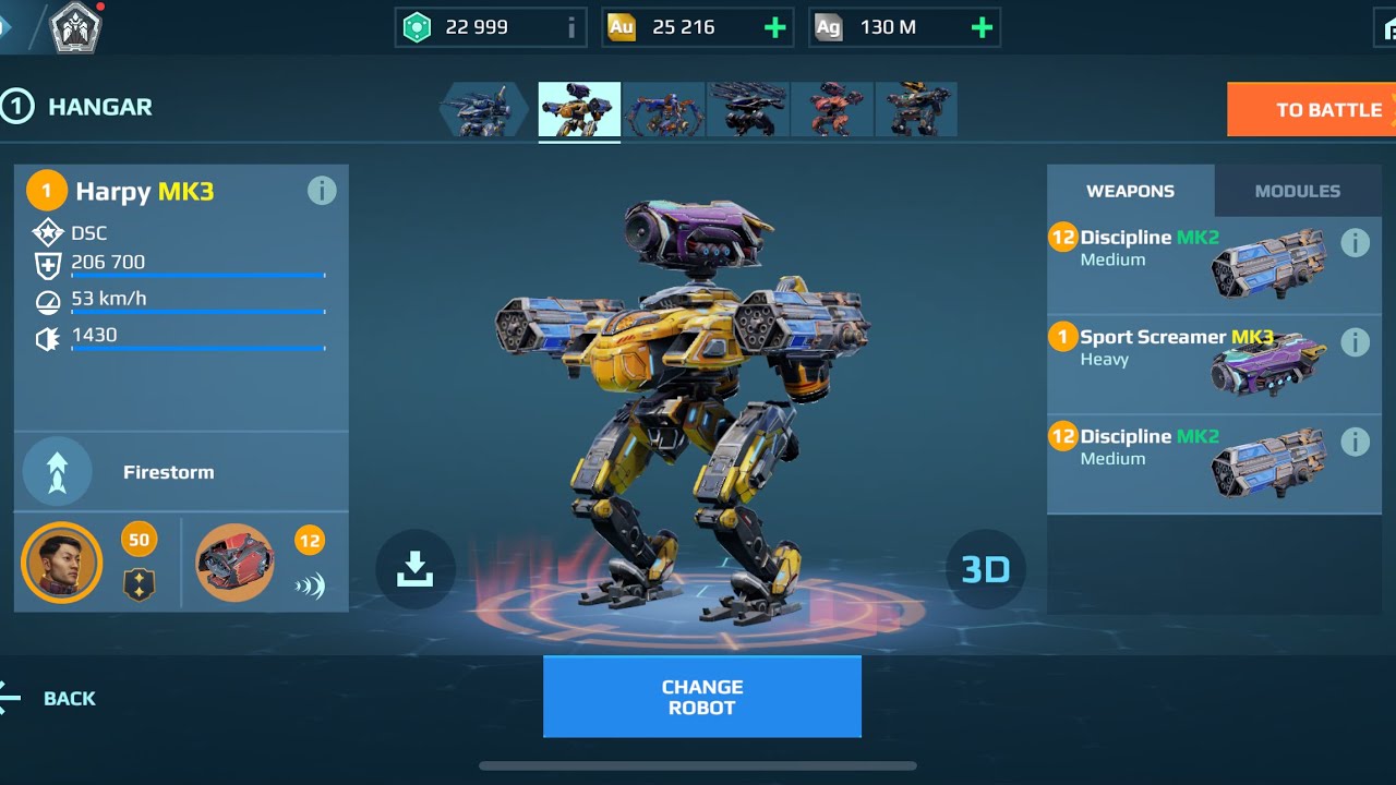 Harpy Discipline Screamer | War Robots Gameplay - YouTube