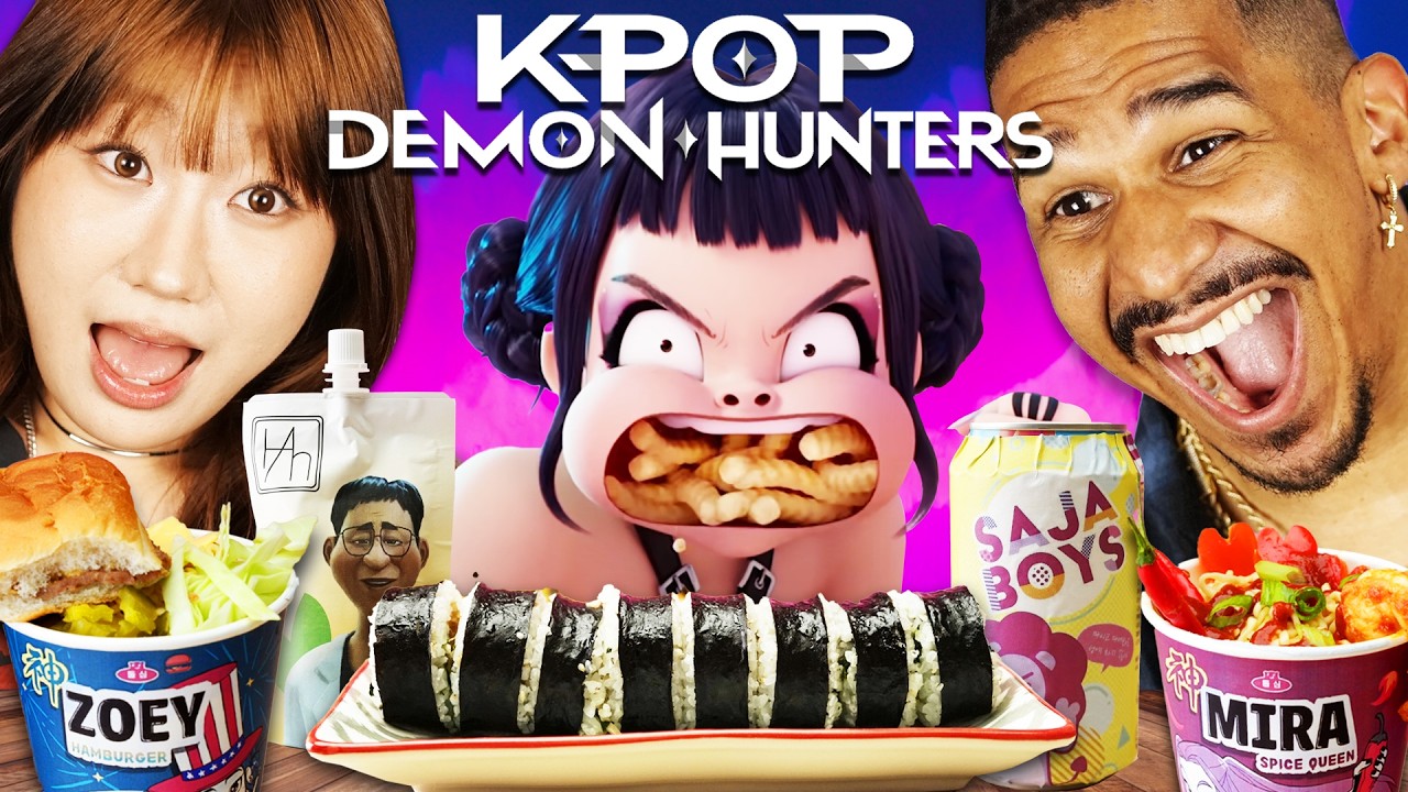 Try Not to Eat: K-Pop Demon Hunters - YouTube
