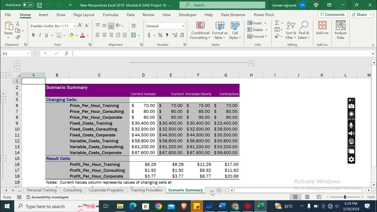 Excel Module 8 SAM Project 1b | New Perspectives Excel 2019 | Ferguson ...