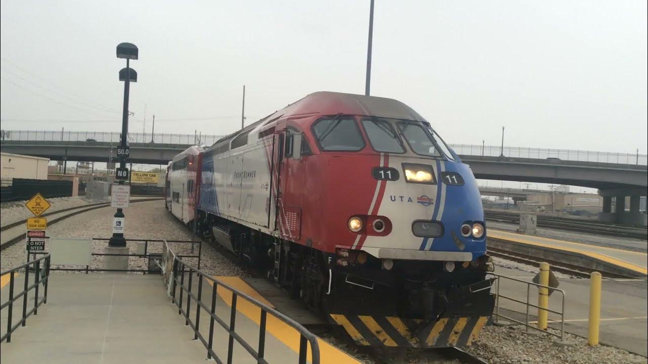UTA FrontRunner MP36PH-3C 11 and Cab Cars 118 and 111 - YouTube