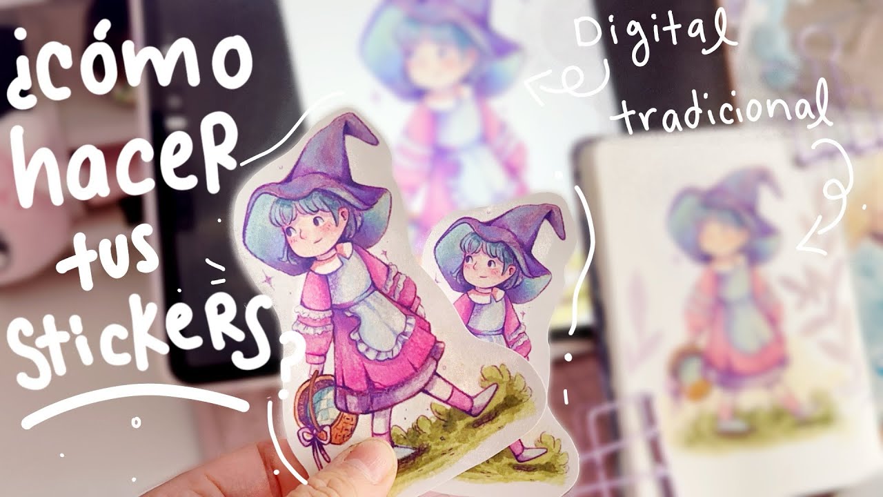 Como hacer STICKERS! ⋆˚☆˖° W/EBAC - YouTube