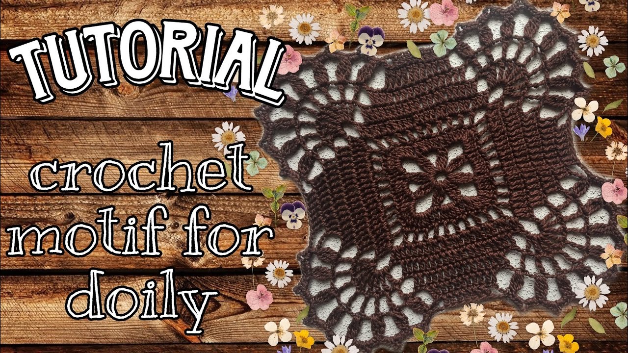 TUTORIAL Doily - track crochet. Doily motif. Crocheted piano track ...