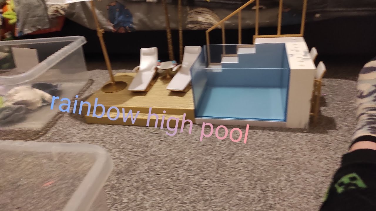 rainbow high pool 🏊 - YouTube