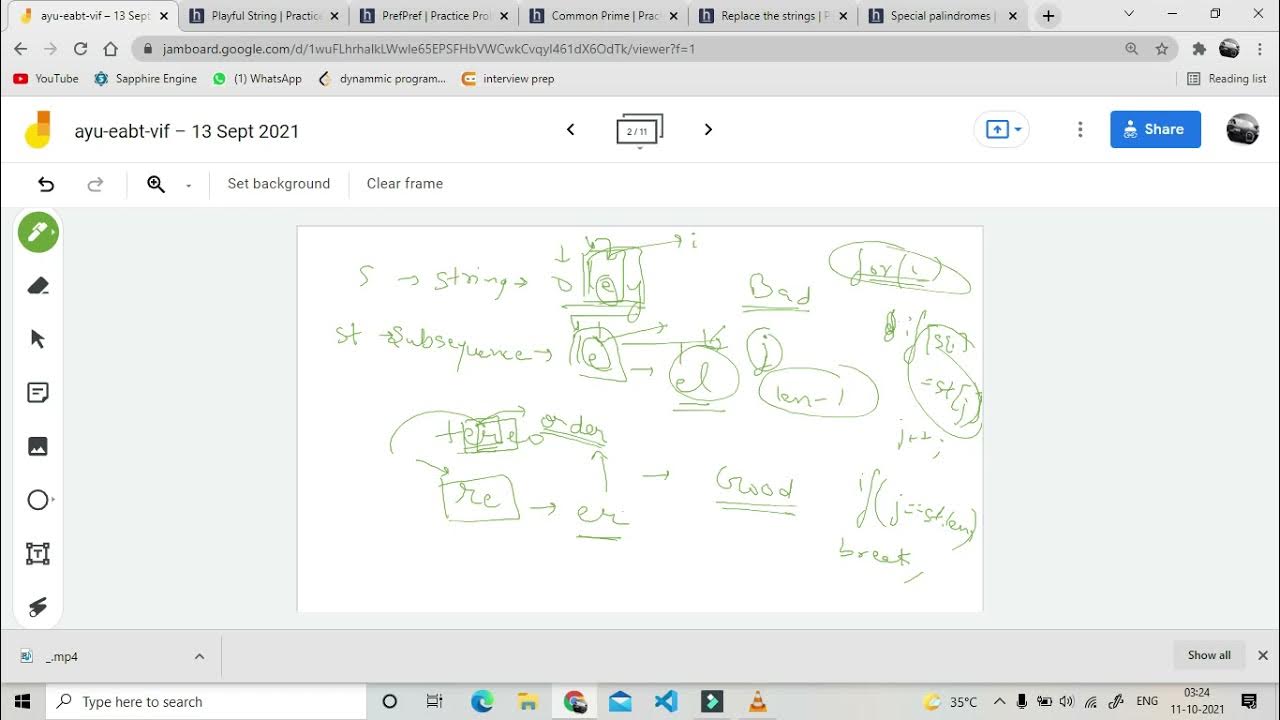 Playful String Hackerearth Trilok Kaushik Tejus Chaturvedi Geeksman Youtube