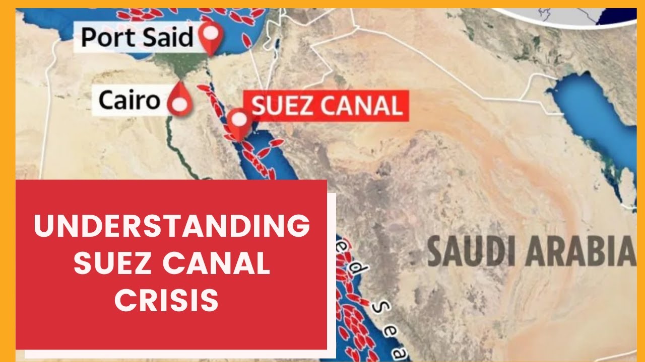 #SuezCrisis : Footage traces the path of the EverGreen Ship that ...
