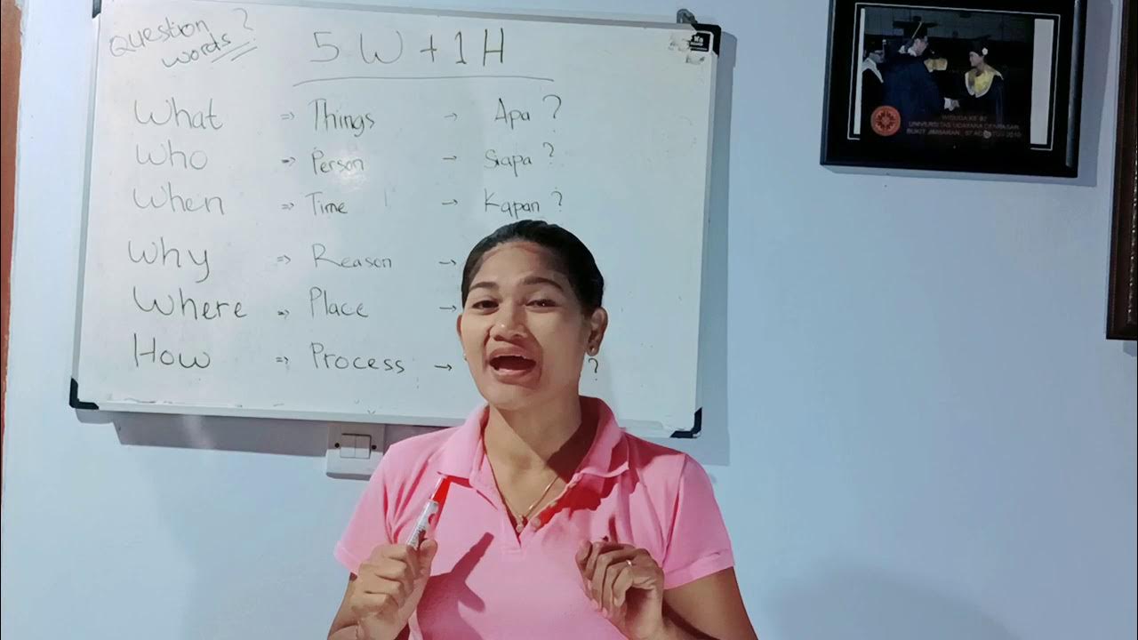 How to Learn Question words In Indonesian Language - 5W 1H - YouTube