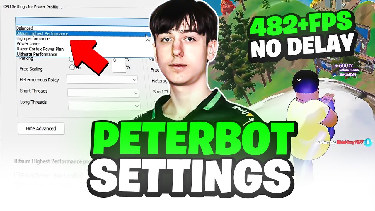 Peterbot’s UNTOLD Fortnite Settings BOOST FPS & REMOVE Input Delay ...