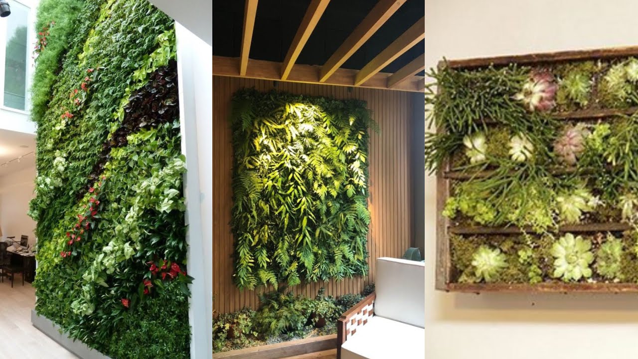 Indoor plants decoration ideas wall cladding | Interior Decoration with ...