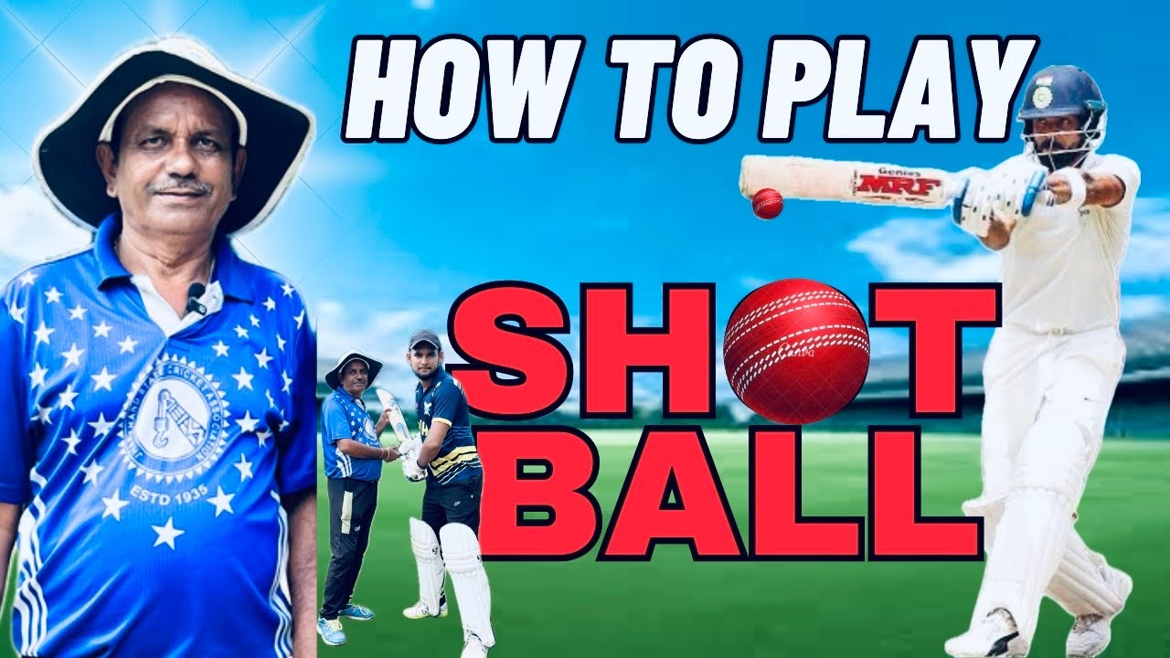 How to play shot ball in cricket | How to play shot ball in match ...