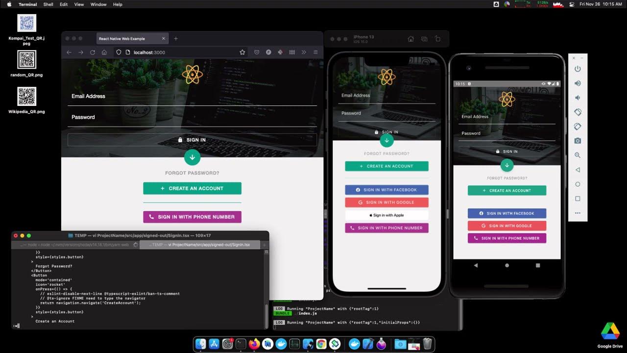 React Native Firebase Authentication Example Demo - YouTube
