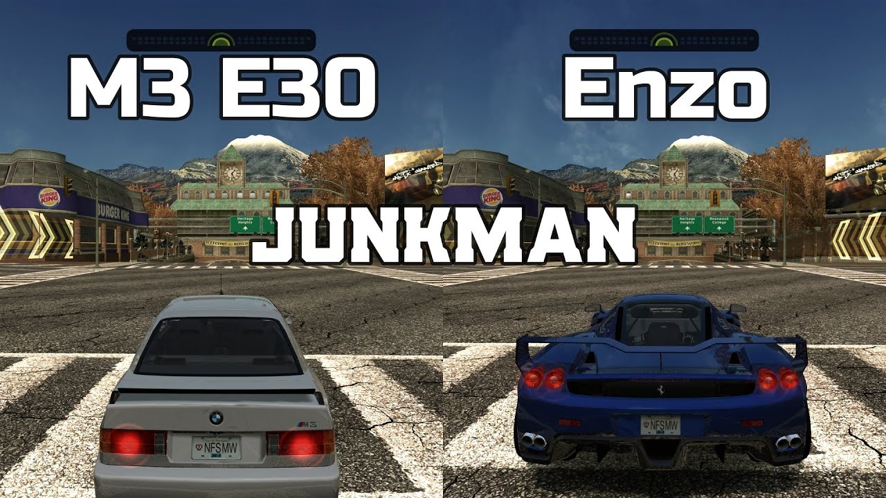 BMW M3 E30 vs Ferrari Enzo - NFS MW Redux V3 - WHICH IS FASTEST ? - YouTube
