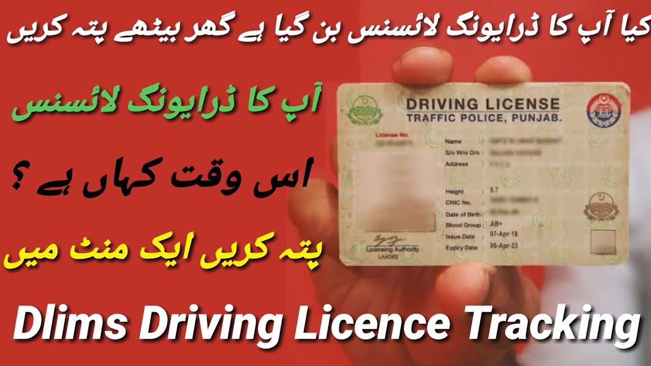 How To Check Driving licence in Pakistan | Track Driving License ...