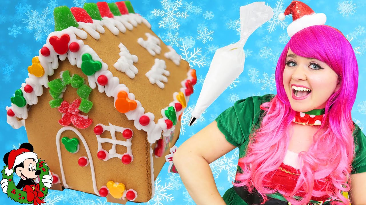 How To Make A Mickey Mouse Gingerbread House | Christmas In July - YouTube