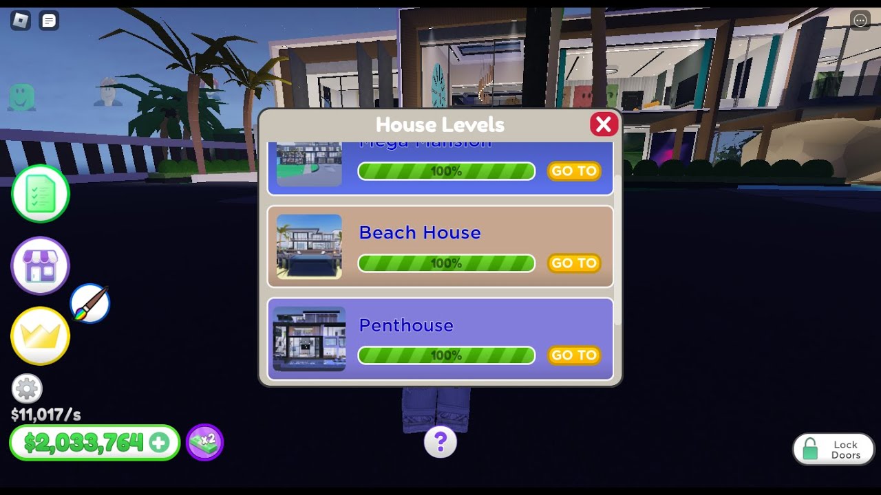 My progress in ([BASEMENT] Mega Mansion Tycoon 🌴) - YouTube