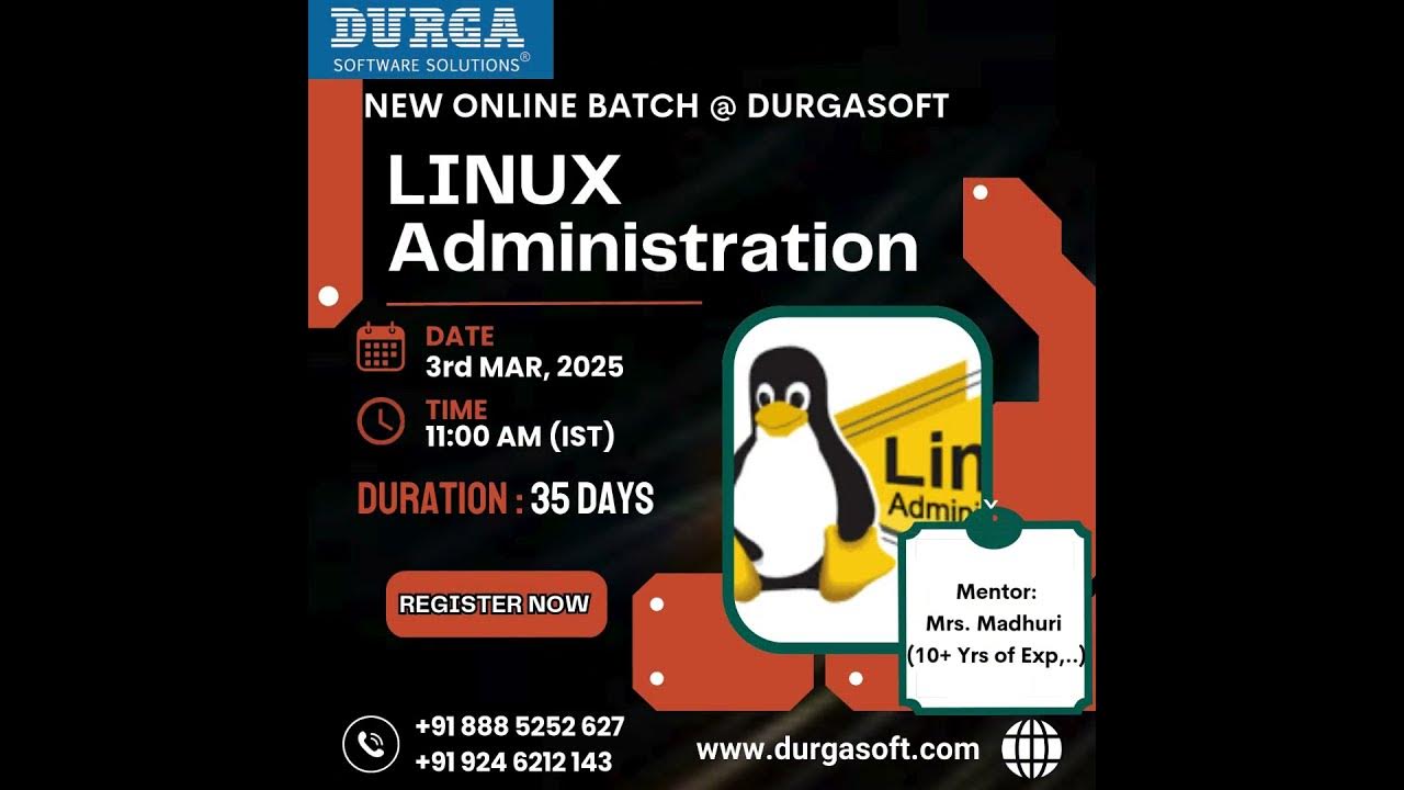 Linux Administration Online Training | New Batch from 3rd March 2025 | DurgaSoft - YouTube