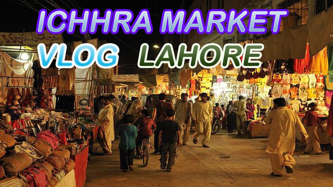 Lahore Ichhra Bazar Night View : Rain in Lahore Ichra Shopping Market ...