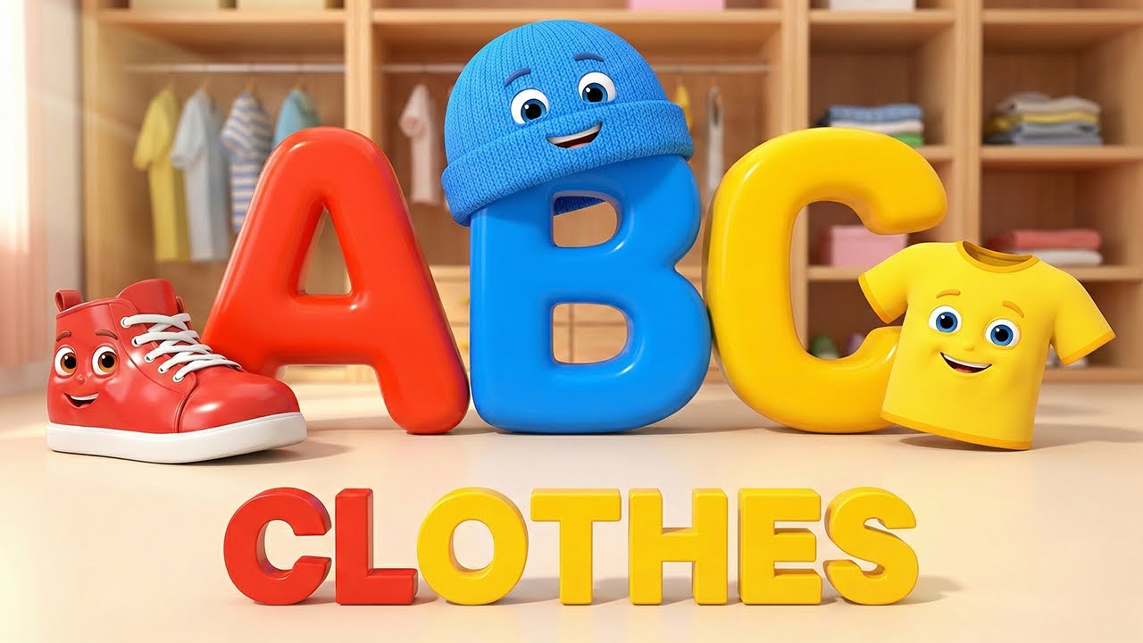 Learn ABC with Clothes | Alphabet Song for Kids | A to Z Learning Video ...