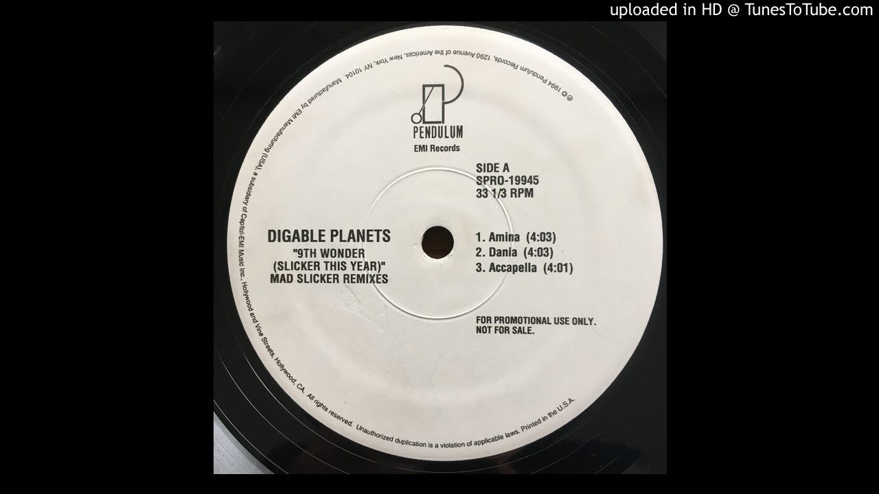 Digable Planets - 9th Wonder (Amina) Rare Mad Slicker Remix - YouTube