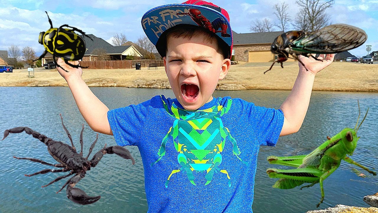Bug Hunt Outdoor Adventure with Caleb & Mommy! - YouTube