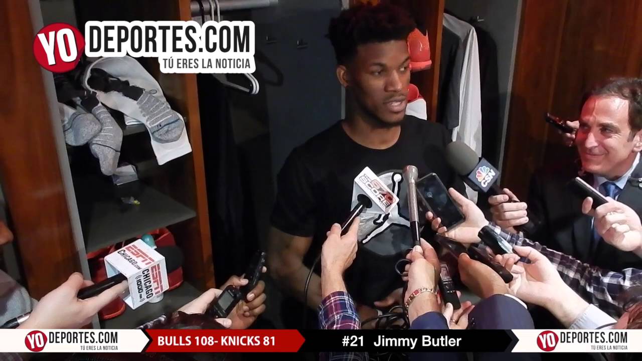 Jimmy Butler Bulls interview after 108-81 vs. New York Knicks - YouTube