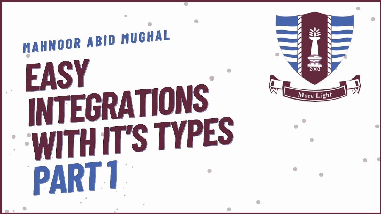 Easy Integration with Its Types | Part 1 - Detailed Explanation - YouTube