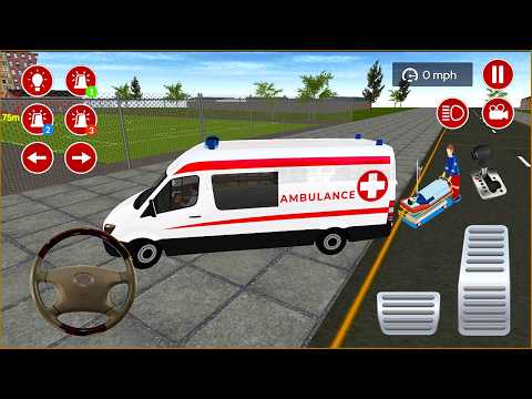 Ambulans Oyunu İzle 3D - American Ambulance Simulator #440 || Ambulans oyunları 4K Android Gameplay