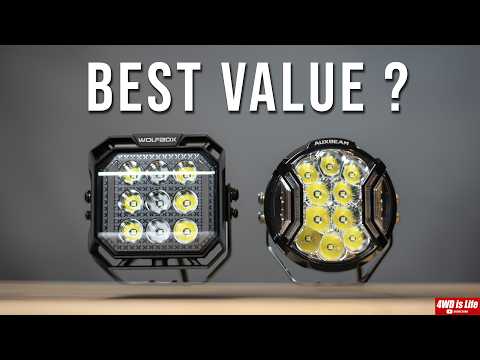Wolfbox NomadRover vs Auxbeam V-ultra - Off-Road LED Lights Comparison
